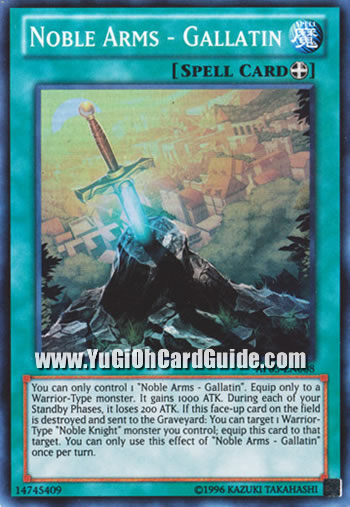YuGiOh Noble Arms - Gallatin