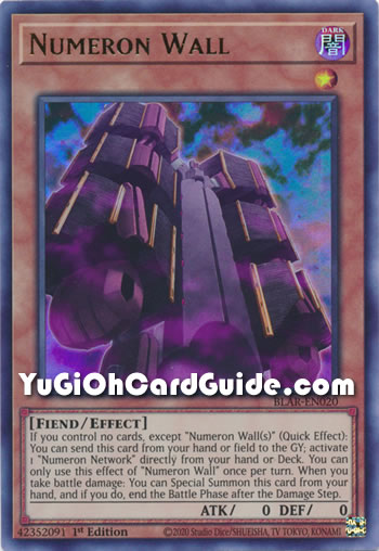 YuGiOh Numeron Wall