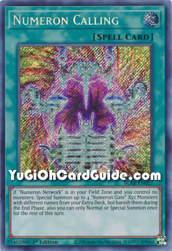 YuGiOh Numeron Calling