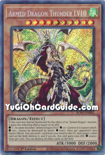 YuGiOh Armed Dragon Thunder LV10