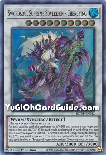 YuGiOh Swordsoul Supreme Sovereign - Chengying
