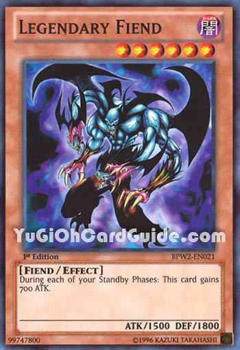 Legendary Fiend - Yu-Gi-Oh!