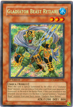 Gladiator Beast Retiari - Yu-Gi-Oh!
