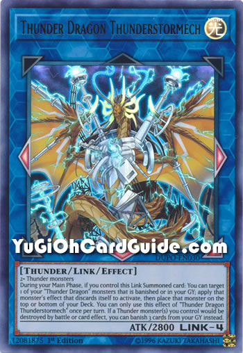 YuGiOh Thunder Dragon Thunderstormech