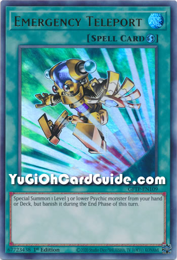 YuGiOh Emergency Teleport
