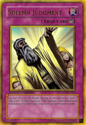 Solemn Judgment - Yu-Gi-Oh!