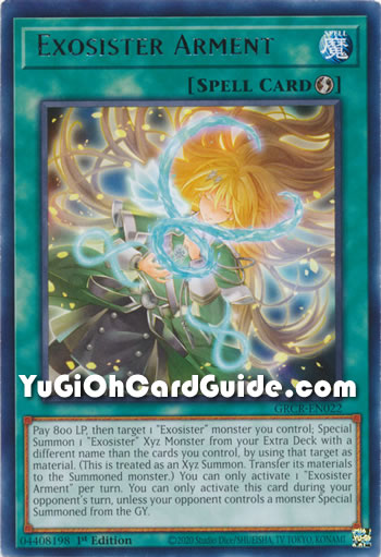 YuGiOh Exosister Arment