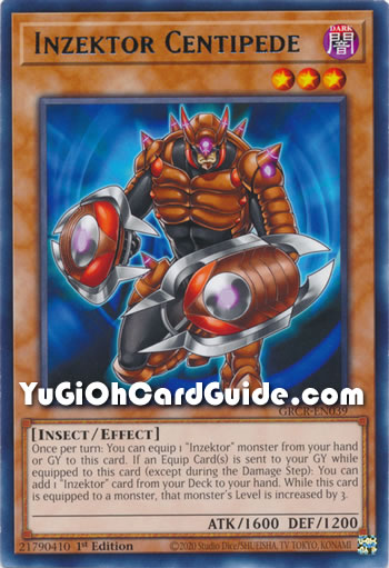 YuGiOh Inzektor Centipede