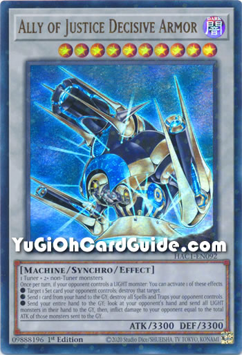 Ally of Justice Decisive Armor - Yu-Gi-Oh!