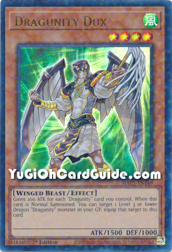 YuGiOh Dragunity Dux
