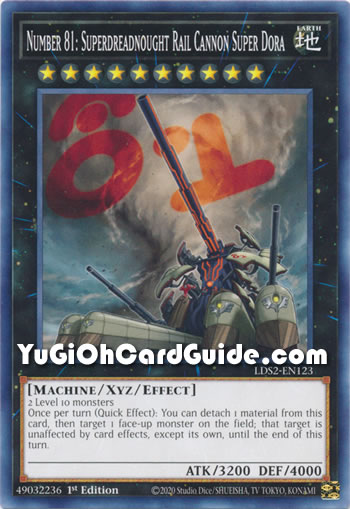 YuGiOh Number 81: Superdreadnought Rail Cannon Super Dora