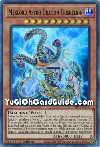 YuGiOh Meklord Astro Dragon Triskelion