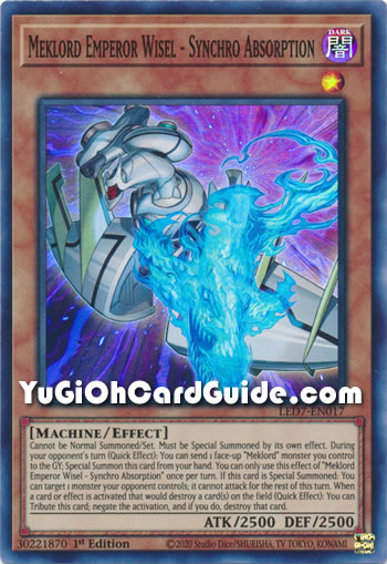 Meklord Emperor Wisel - Synchro Absorption - Yu-Gi-Oh!