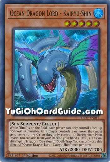 YuGiOh Ocean Dragon Lord - Kairyu-Shin