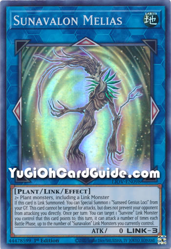 YuGiOh Sunavalon Melias