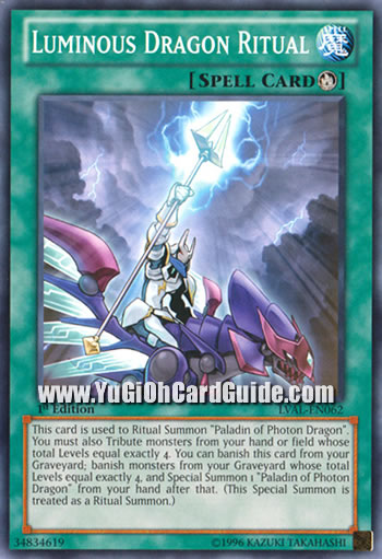 YuGiOh Luminous Dragon Ritual