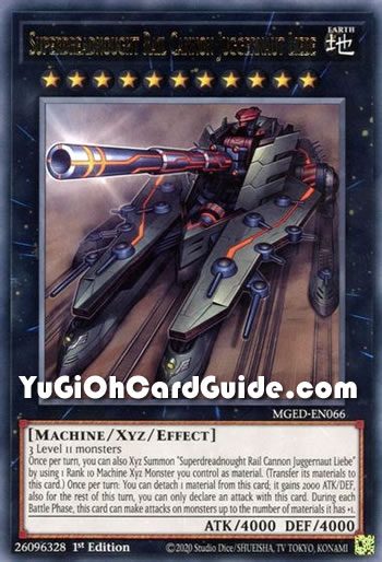 YuGiOh Superdreadnought Rail Cannon Juggernaut Liebe