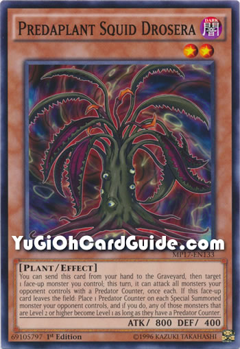 YuGiOh Predaplant Squid Drosera