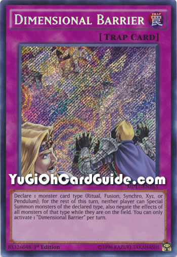 Dimensional Barrier - Yu-Gi-Oh!