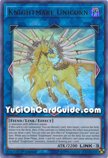 YuGiOh Knightmare Unicorn YuGiOh Knightmare Unicorn