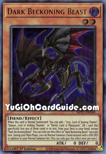 Dark Beckoning Beast - Yu-Gi-Oh!