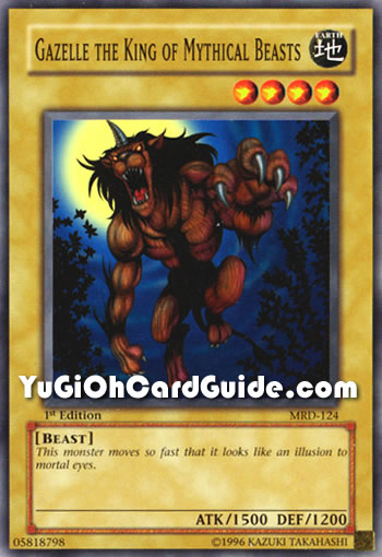 YuGiOh Gazelle the King of Mythical Beasts