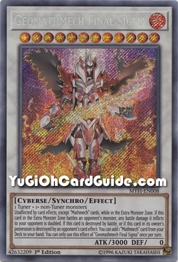 YuGiOh Geomathmech Final Sigma