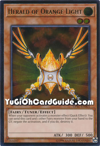 YuGiOh Herald of Orange Light