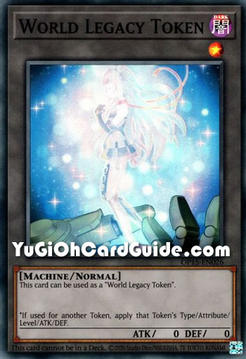 YuGiOh World Legacy Token