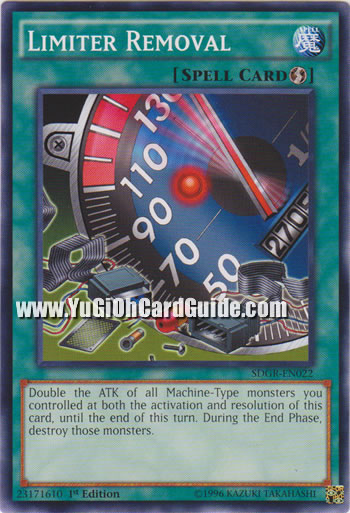 Limiter Removal - Yu-Gi-Oh!