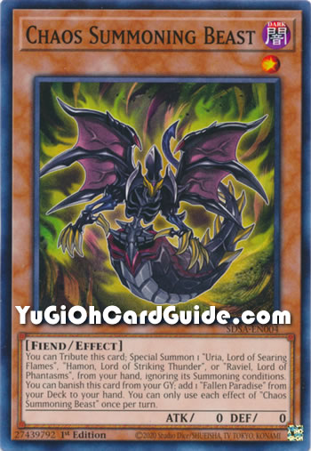 Chaos Summoning Beast - Yu-Gi-Oh!
